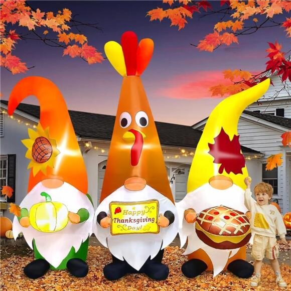 Holiday | 7ft Thanksgiving Day Inflatable With Led Light Kalolary ...